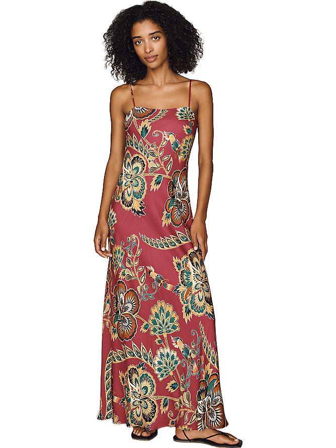 FARM RIO Floral Maxi Slip Dress